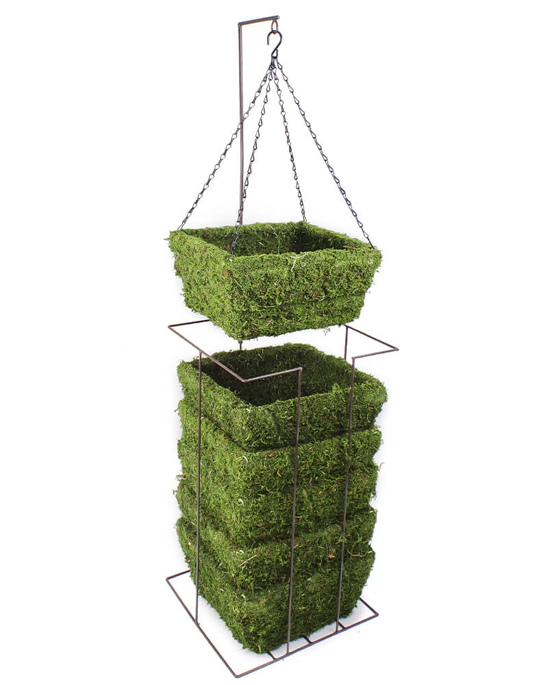SuperMoss - MossWeave Square Hanging Basket